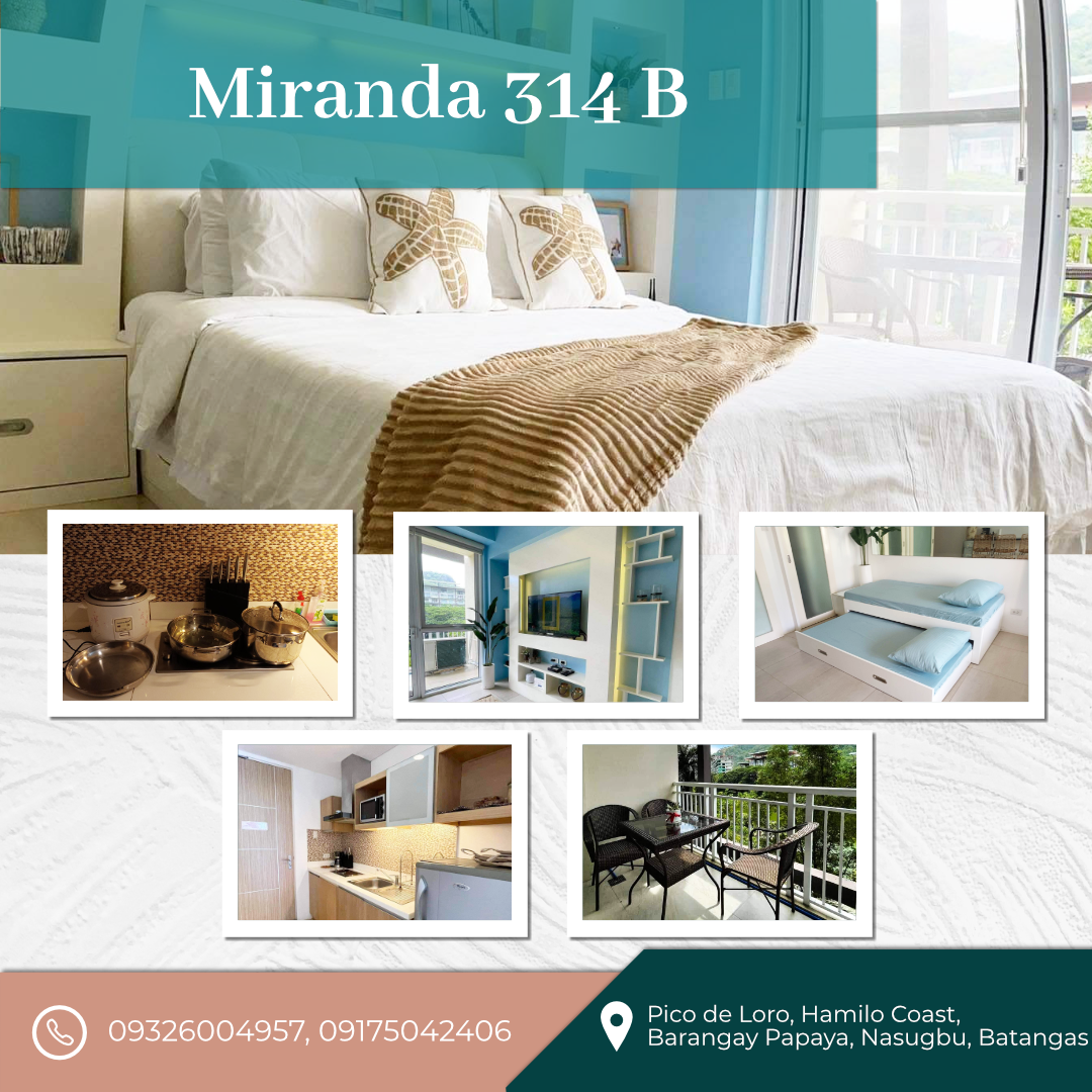 Hamilo Coast Pico de Loro Condominium Miranda 314B